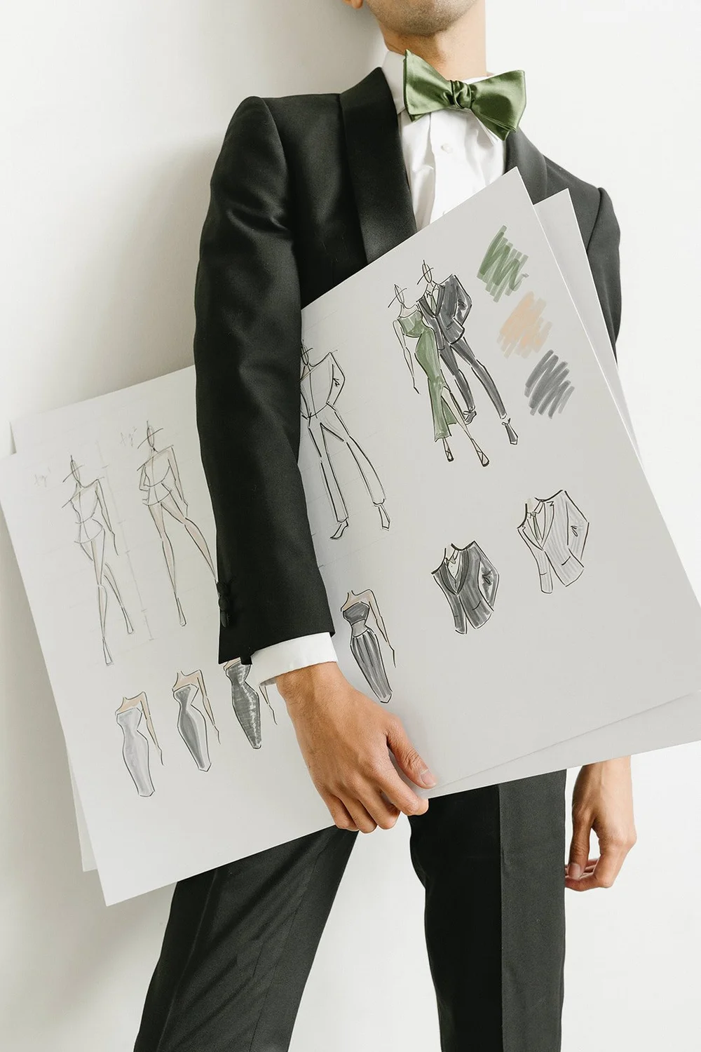 Live Watercolor Guest Portrait Artist and Fashion Illustrator — Bowtie ...