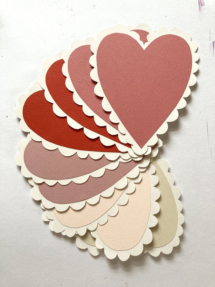 Cut Paper Collage Valentine Mini Tutorial — the flower wife | art ...