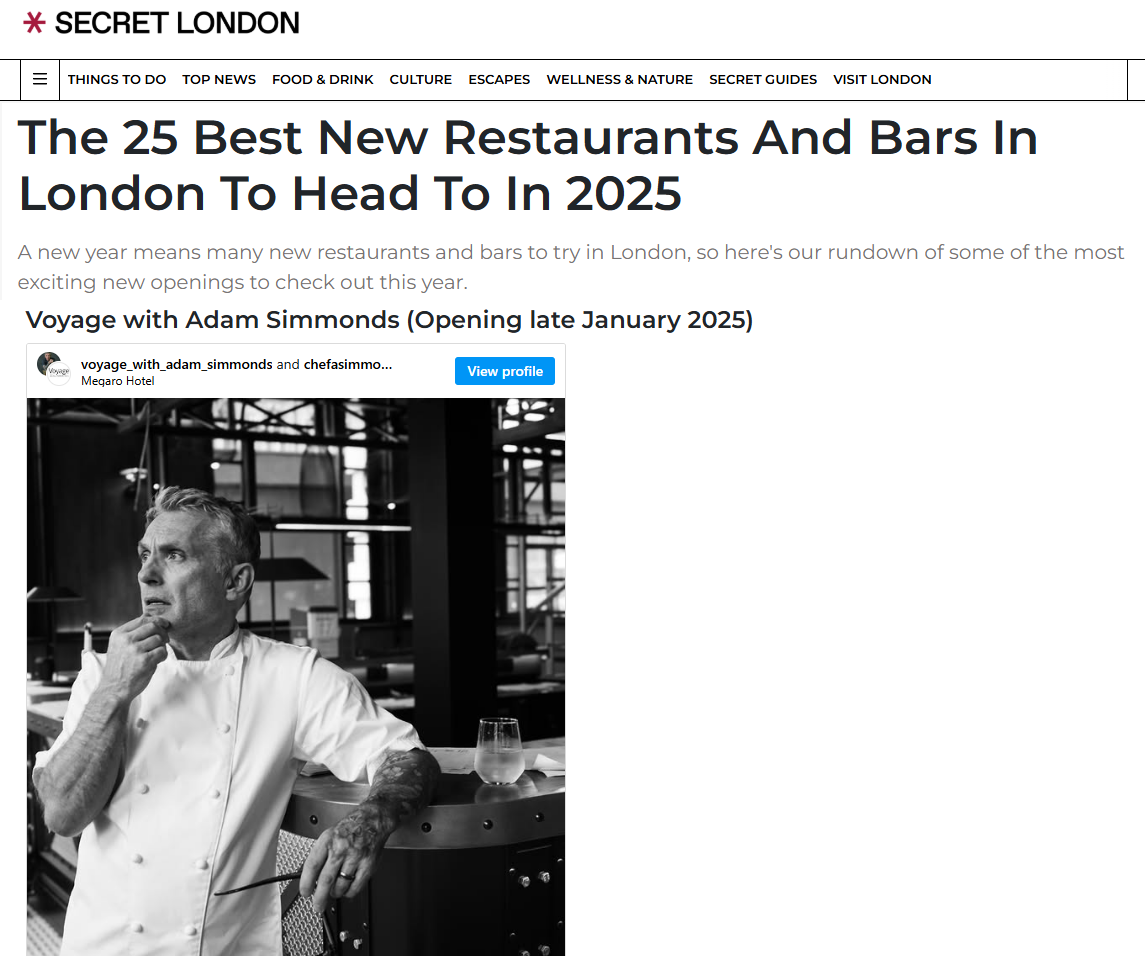 Voyage with Adam Simmonds — Adam Simmonds