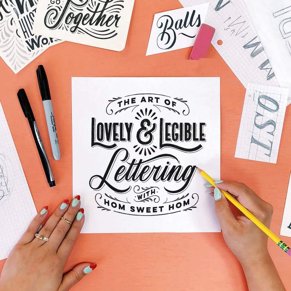 Hom Sweet Hom - Design, Lettering, and Food