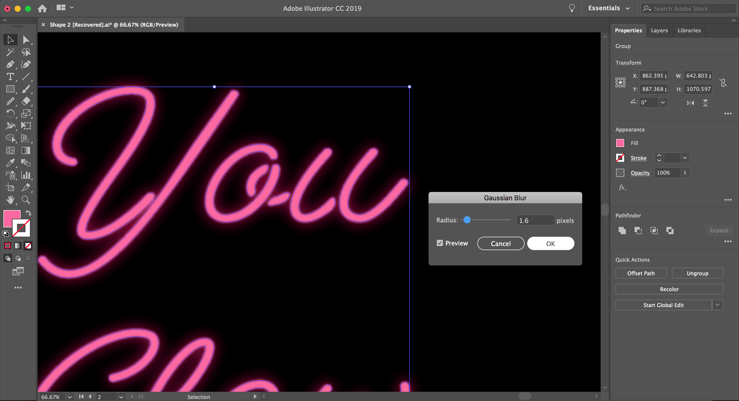 {Tutorial} You Glow Girl! How to turn your type into a neon sign using ...