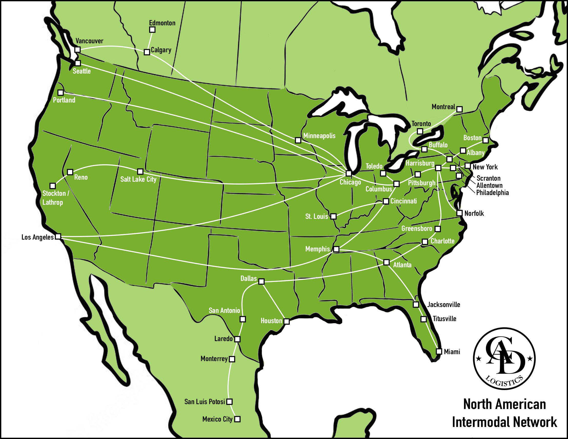 Ocean and Rail Intermodal — CAD Logistics, LLC