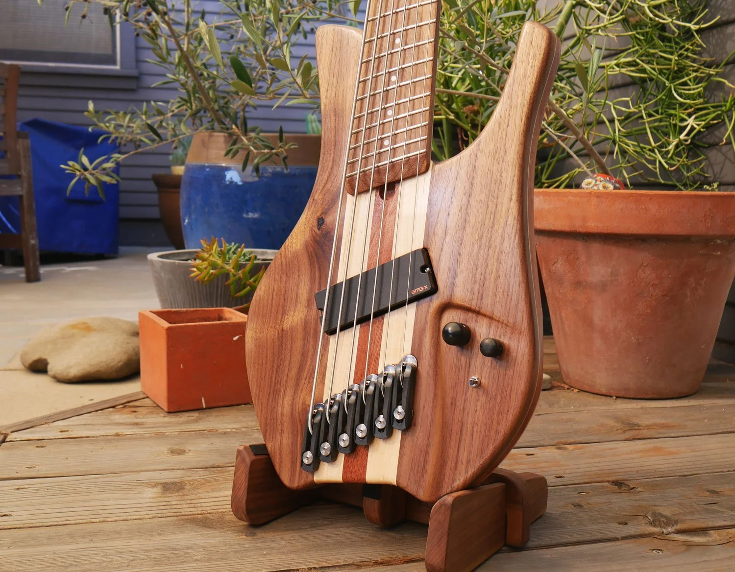 Pipe Dream C6 Multi baritone bass guitar — Pipe Dream Fretworks