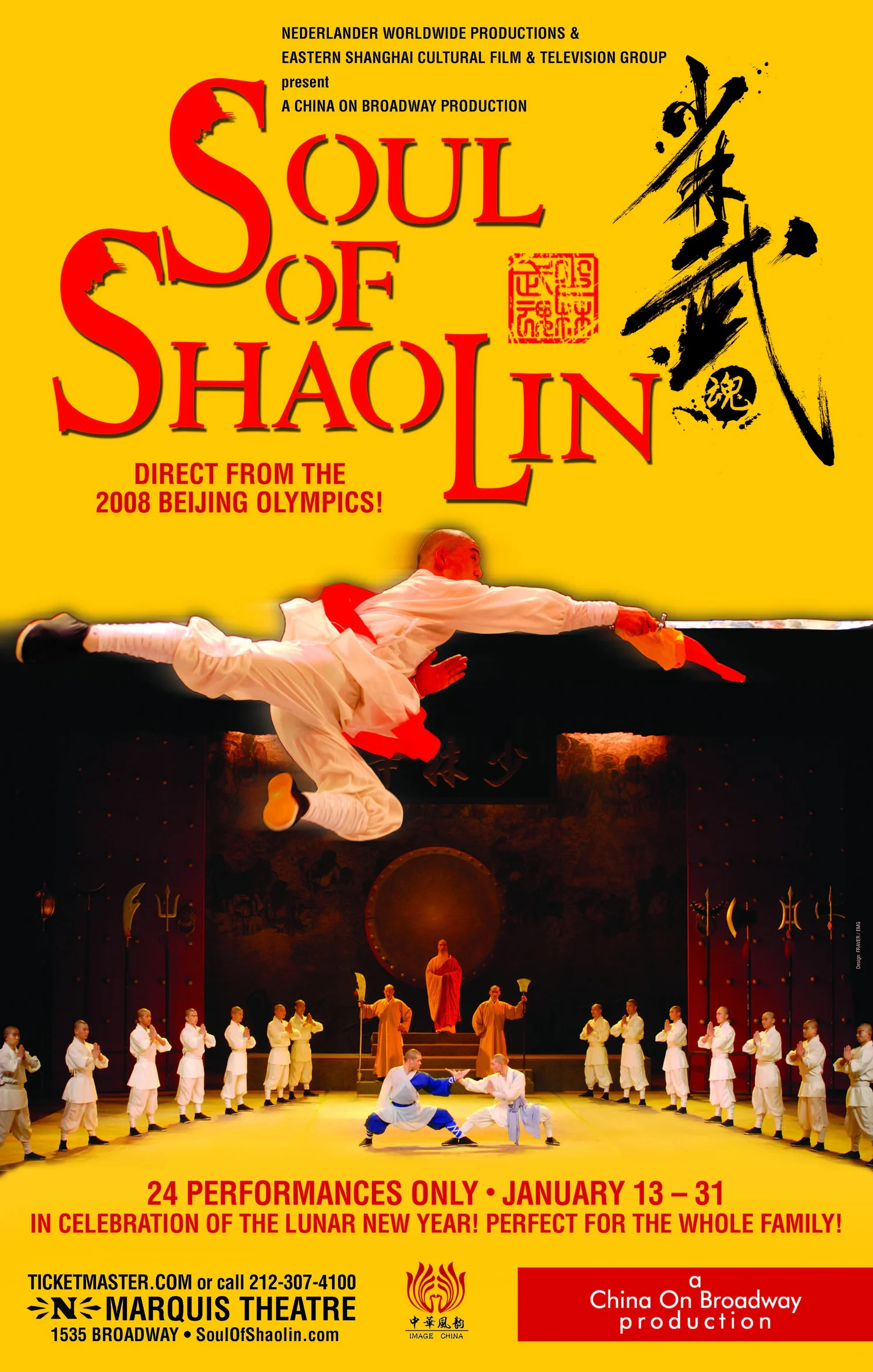 Soul of Shaolin — Nederlander Worldwide Entertainment