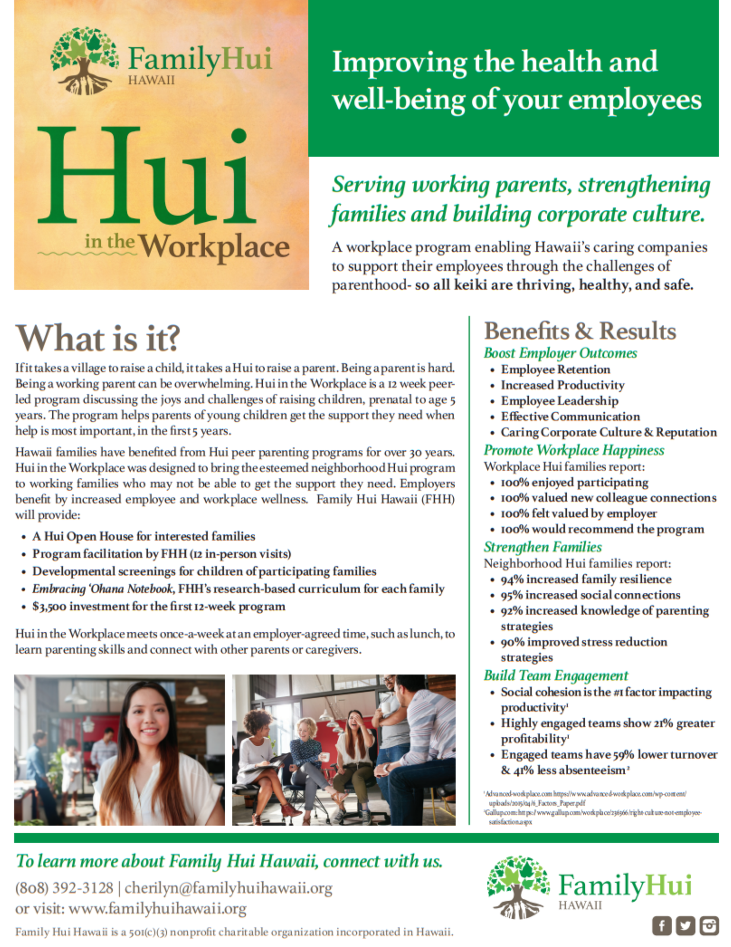 Hui in the Workplace — Family Hui Hawai'i