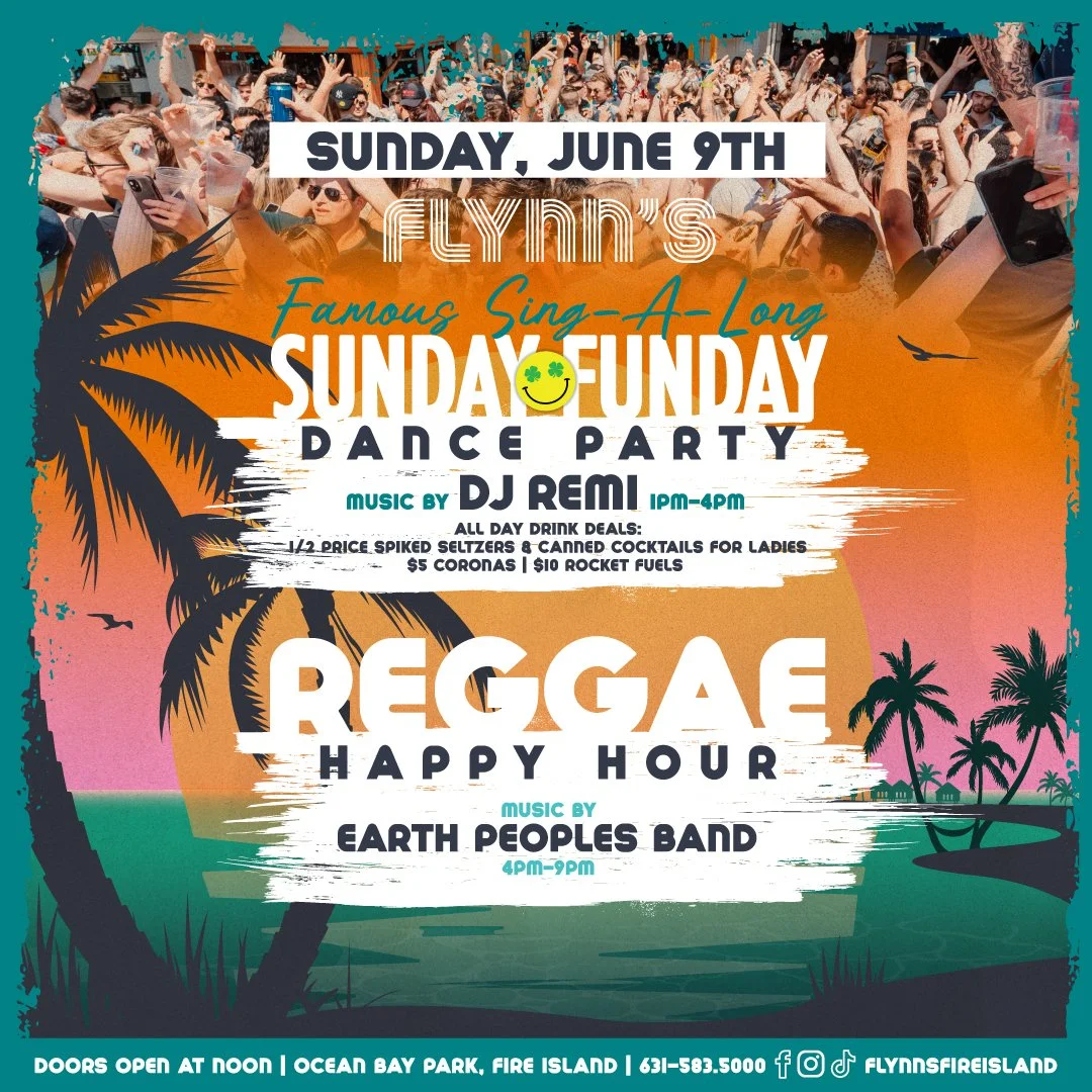 Reggae Dance Party — Flynn's Fire Island