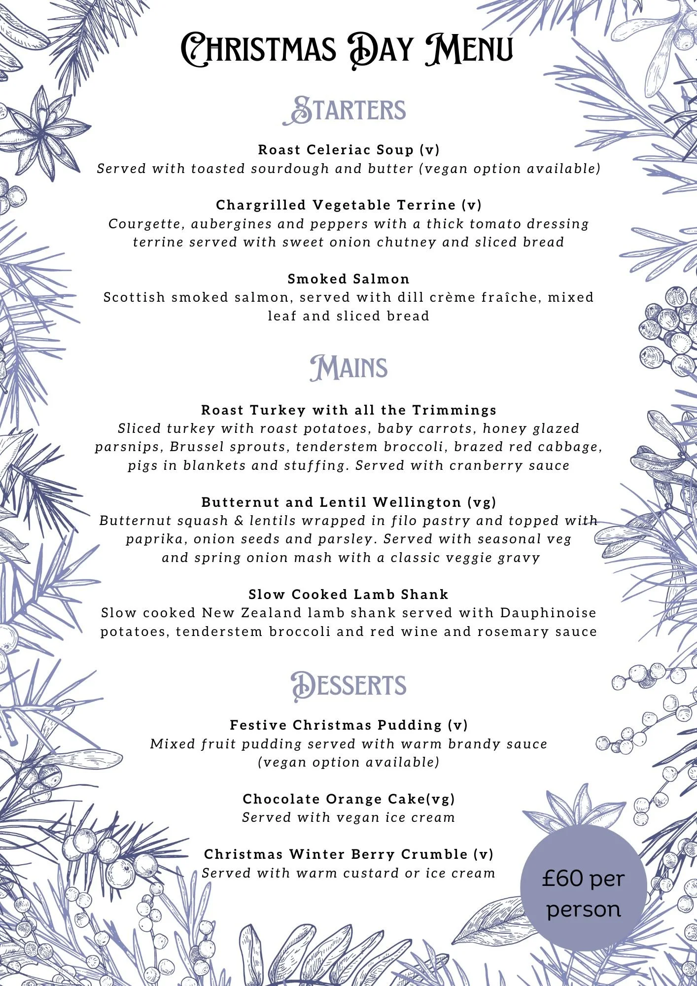 Christmas Lunch — The William Morris