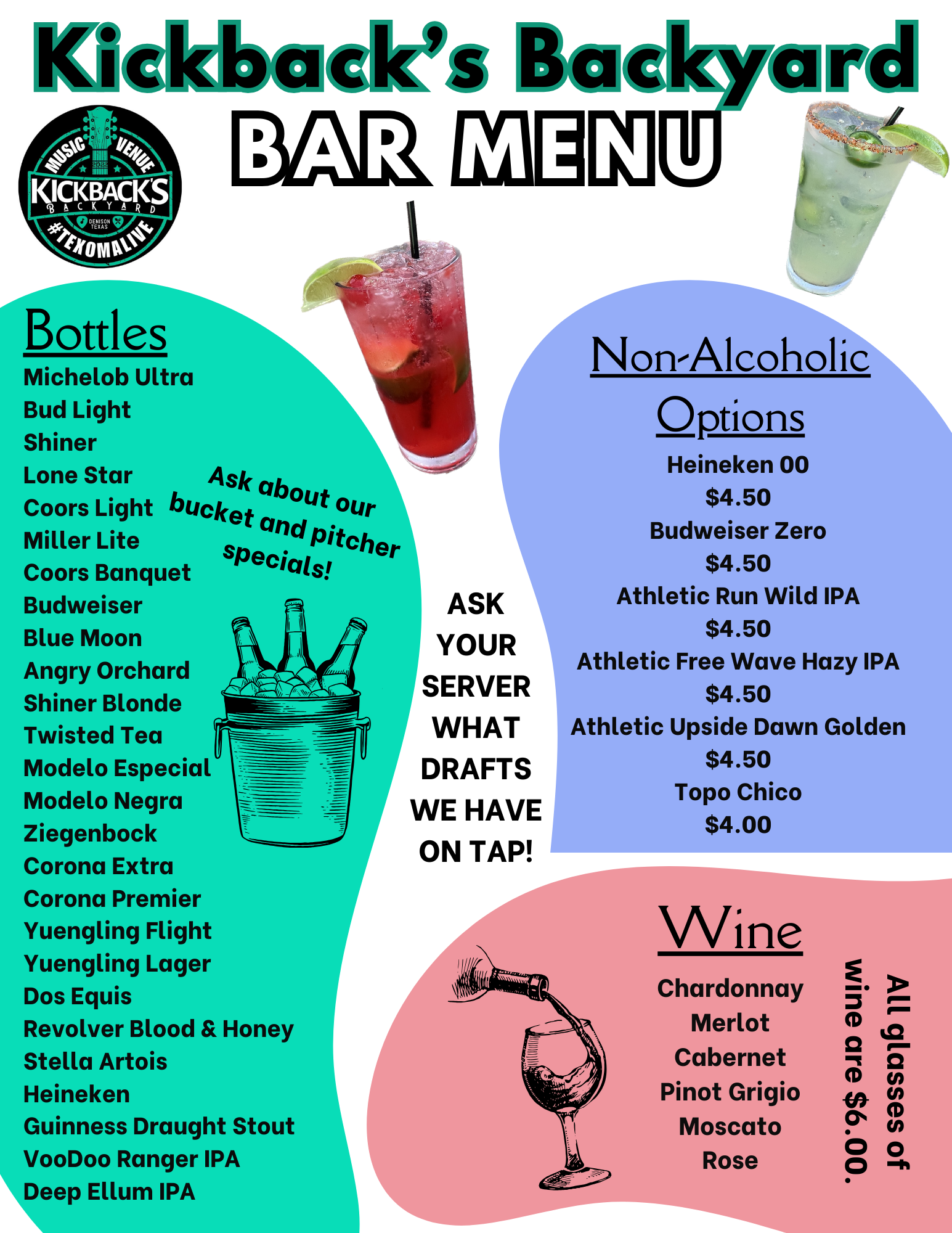 Menu — Kickback's Backyard