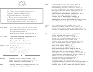 Drink Menu — Our Paladar