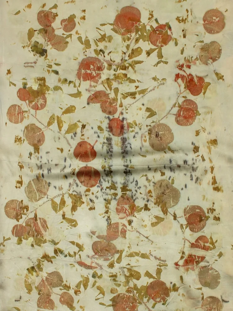 Printing Red with Eucalyptus | Botanical Prints on Silk & Wool — FLORA ...