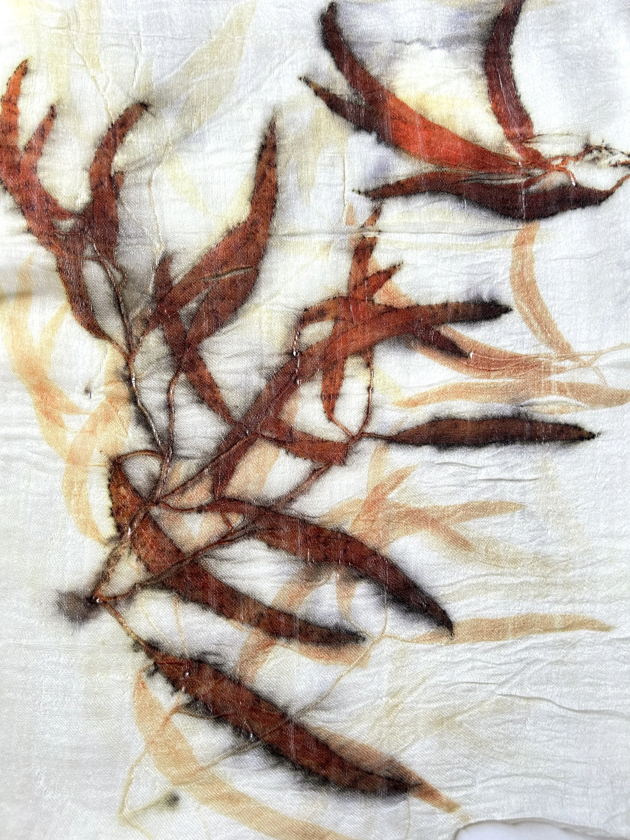 Printing Red with Eucalyptus | Botanical Prints on Silk & Wool — FLORA ...