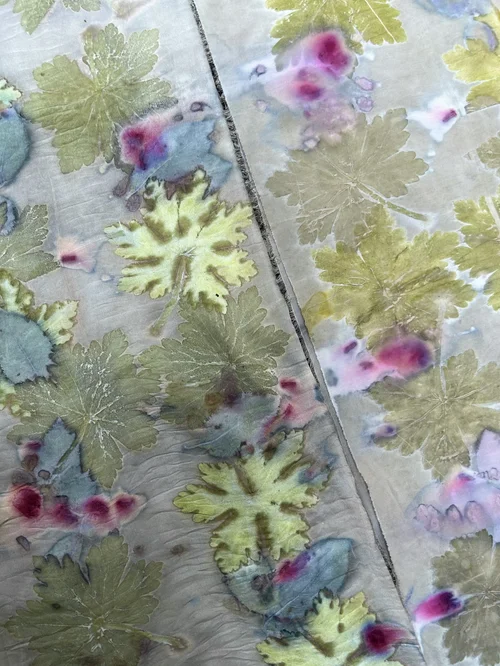 How to eco print on clothing, eco printed clothing, natural dyed ...