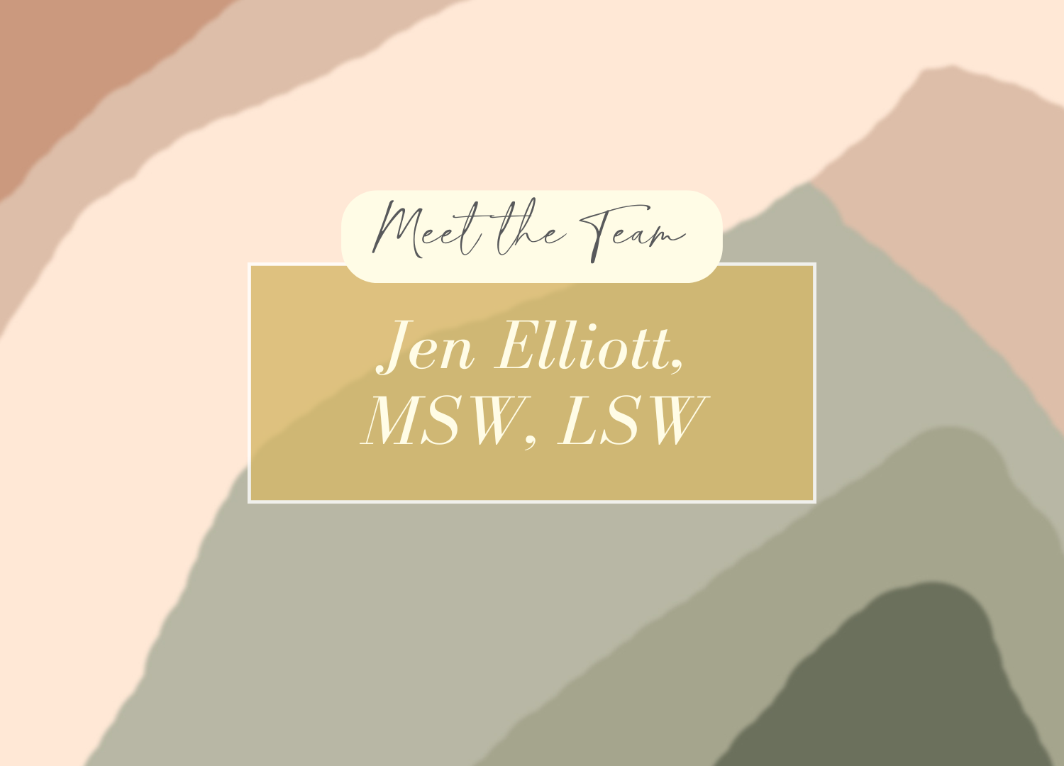 Meet the Team: Jen Elliott, MSW, LSW — Collaborative Counseling & Nutrition