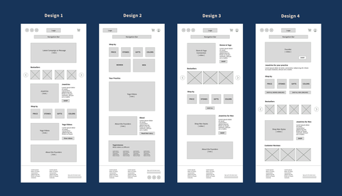 Mid-Fidelity Wireframes — UX Design Lead | Product Design Lead | Judy Lee