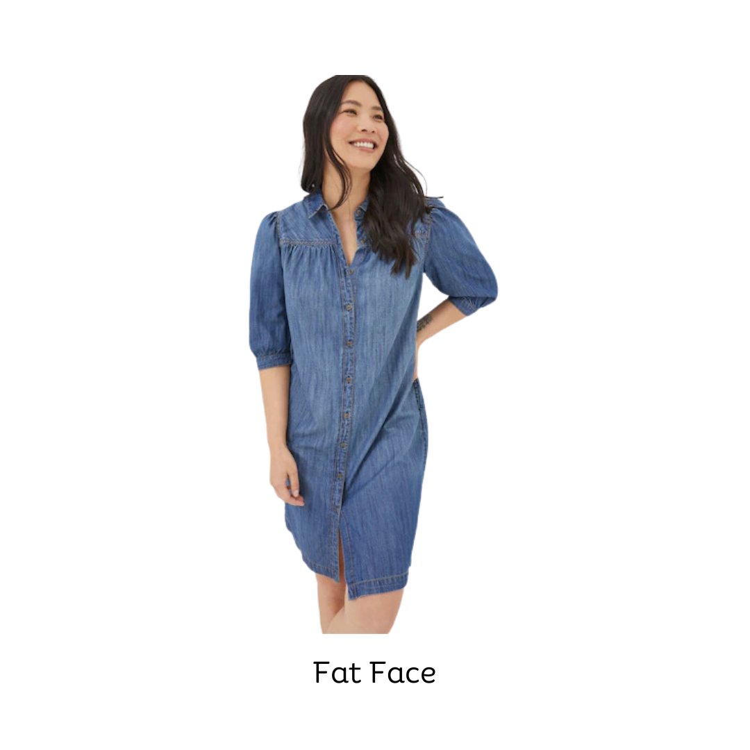 How to wear a denim dress for my bodyshape — Katie's Style