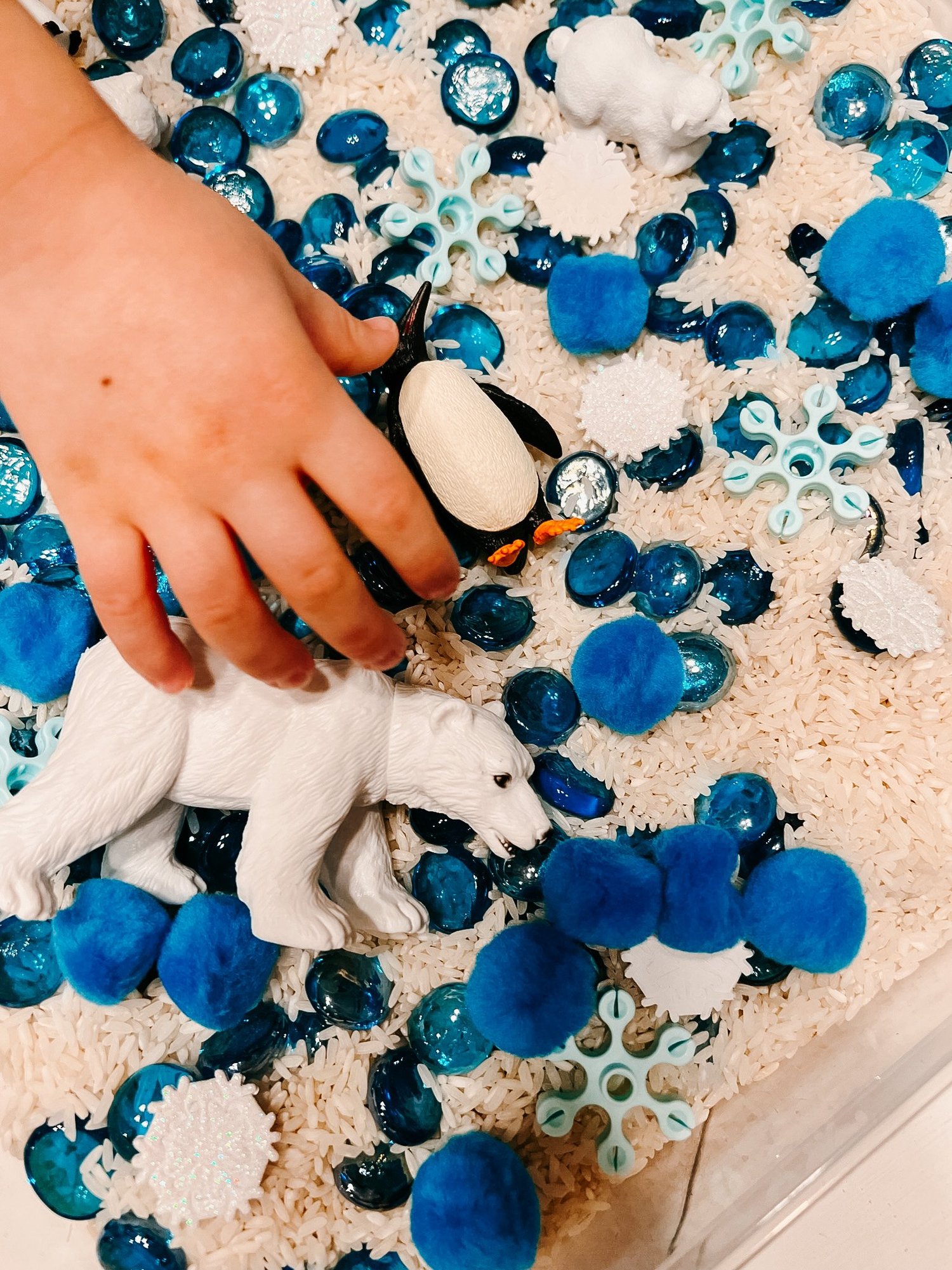 Arctic Animals Sensory Bin - Quick, Cute Winter Fun — Red Rose Speechies