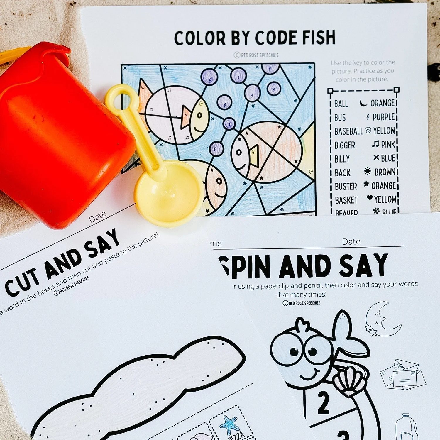 Beach and Ocean Themed Speech Therapy Activities, Ideas, and Freebies ...