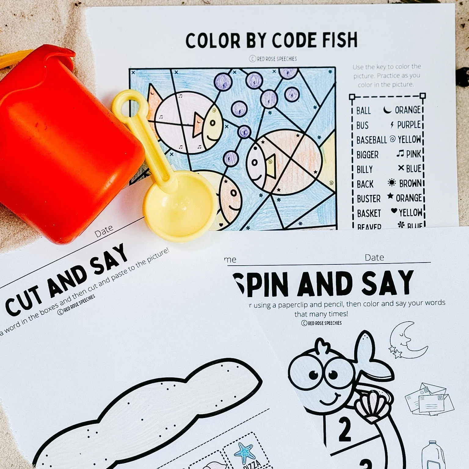 Beach and Ocean Themed Speech Therapy Activities, Ideas, and Freebies ...