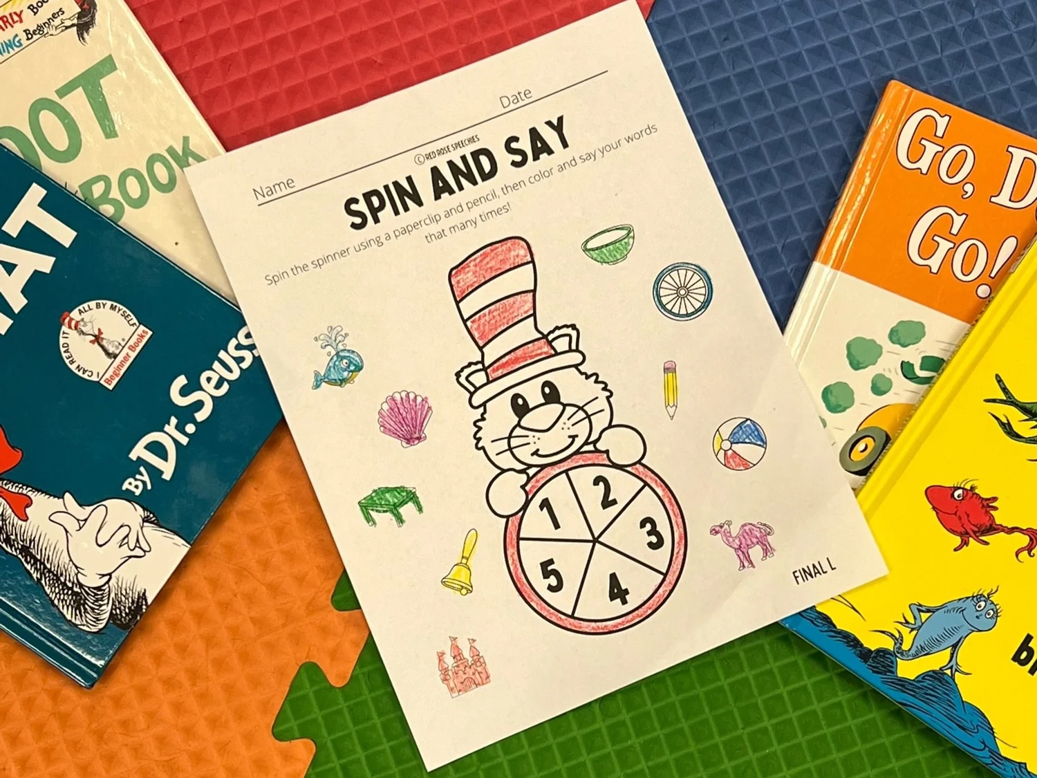 Read Across America Speech & Lang Lesson Plan — Red Rose Speechies