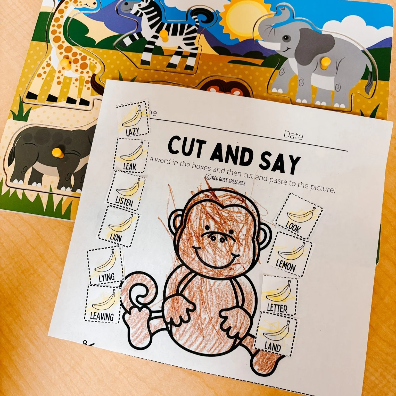 Zoo Animals Speech Language Lesson Plan + FREEBIES — Red Rose Speechies