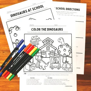 Dinosaur Speech Therapy Lesson Plan + Freebies — Red Rose Speechies