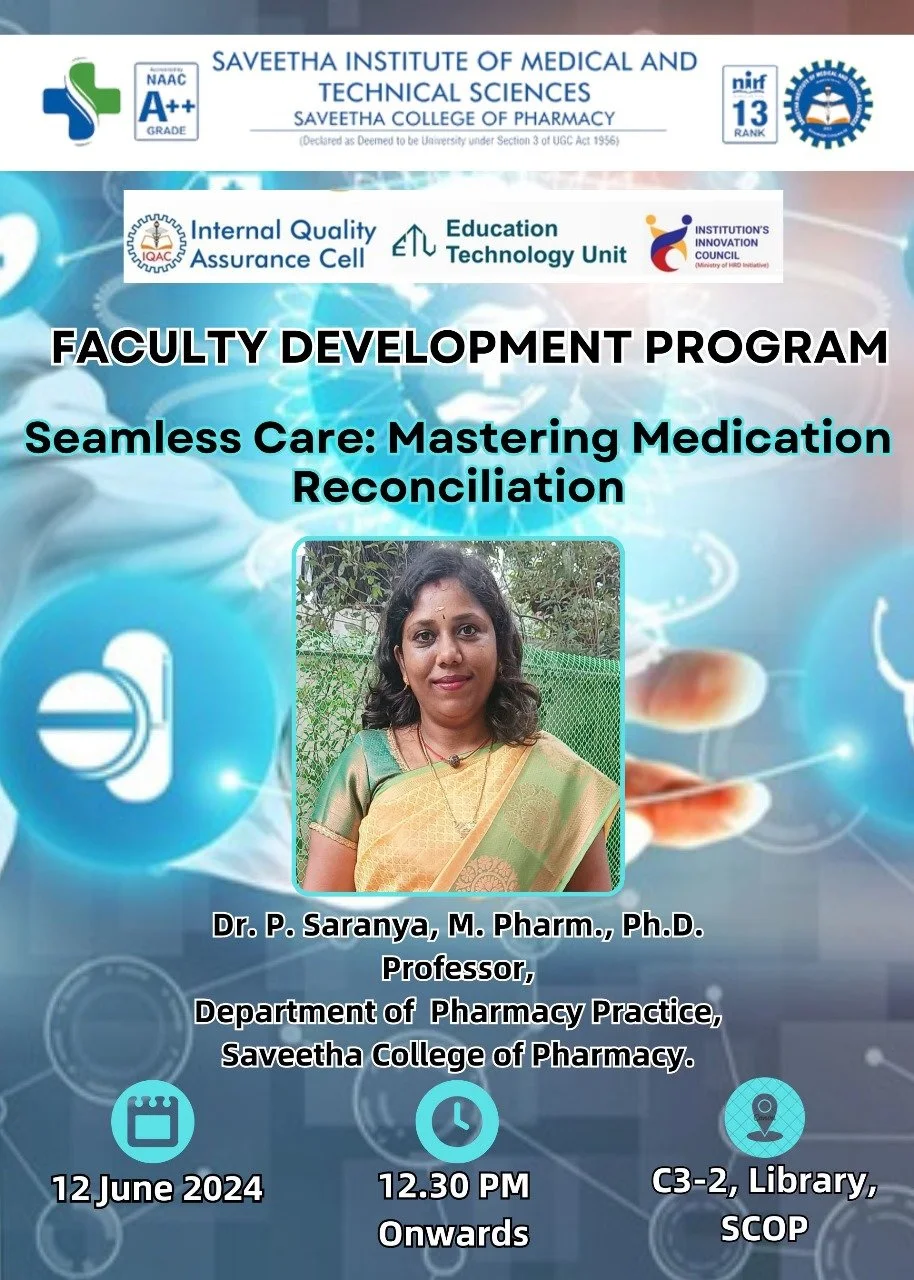 Blog — Saveetha College of Pharmacy