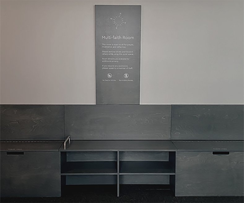 Multi-faith room, RMG — Céline Dalcher