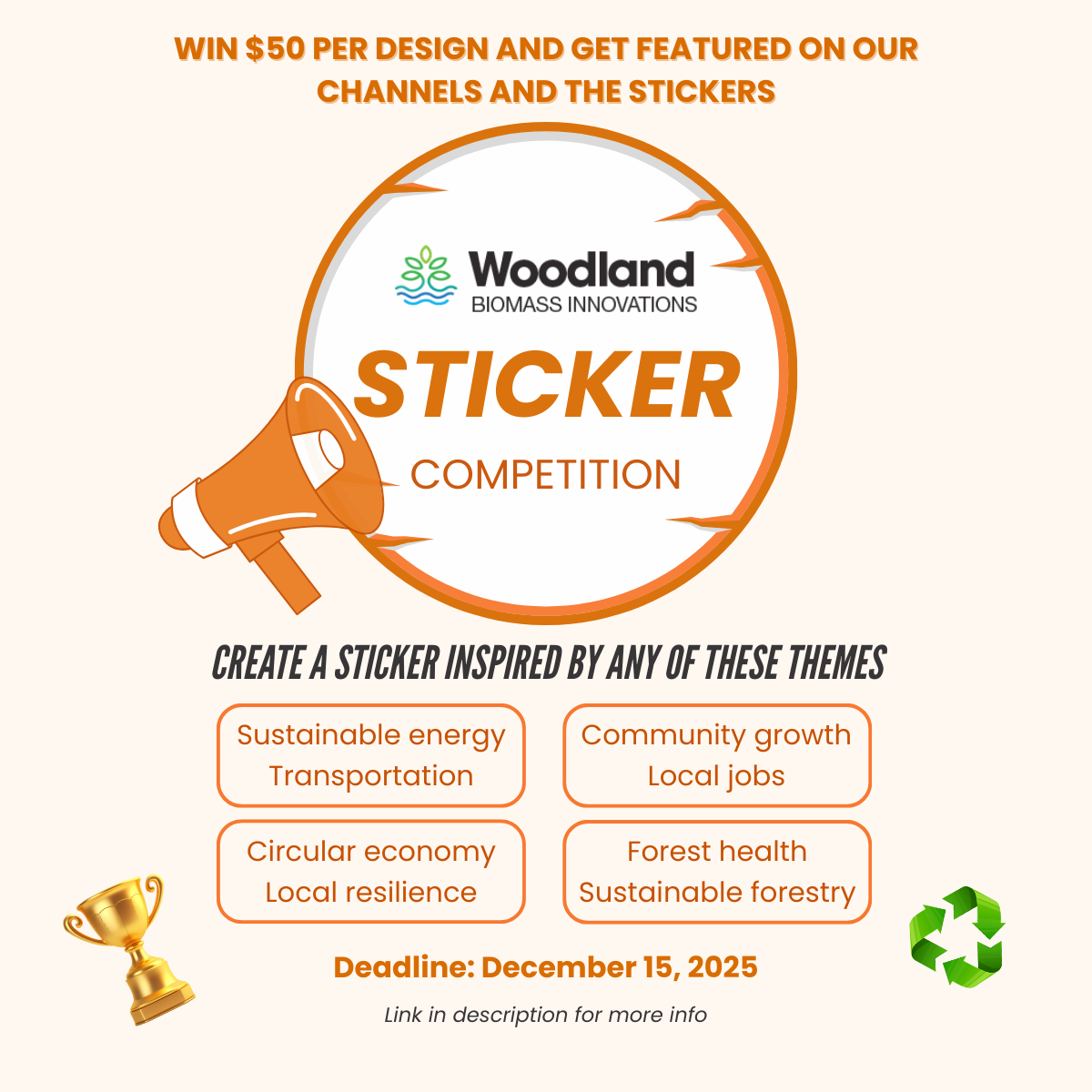 Woodland BIO Stickers Competition 🏆 — Woodland Biomass Innovations ...