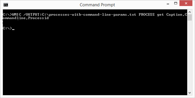 list all processes and their command-line parameters in windows — devnumbertwo - $h!t for developers