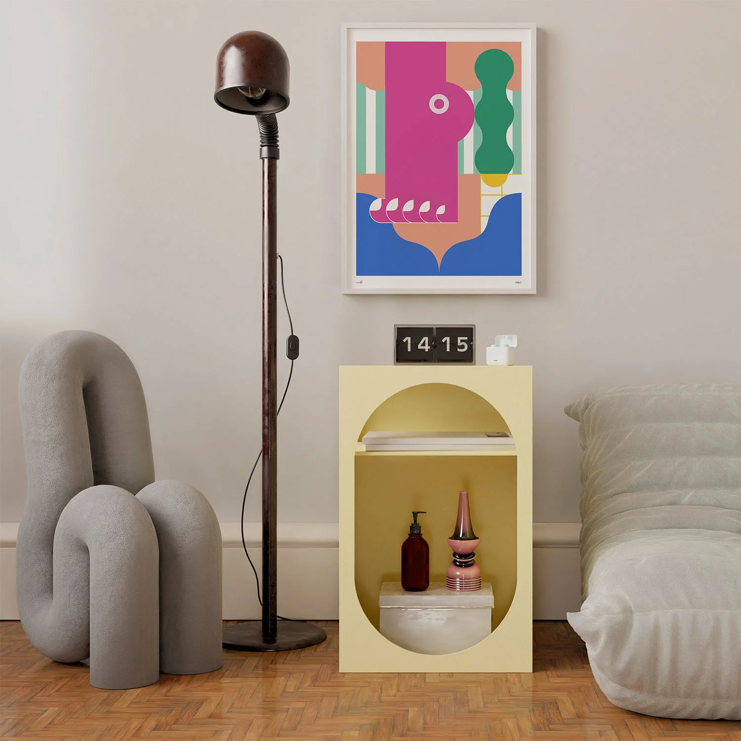 colorful abstract art print Touched II — House of May - Contemporary ...