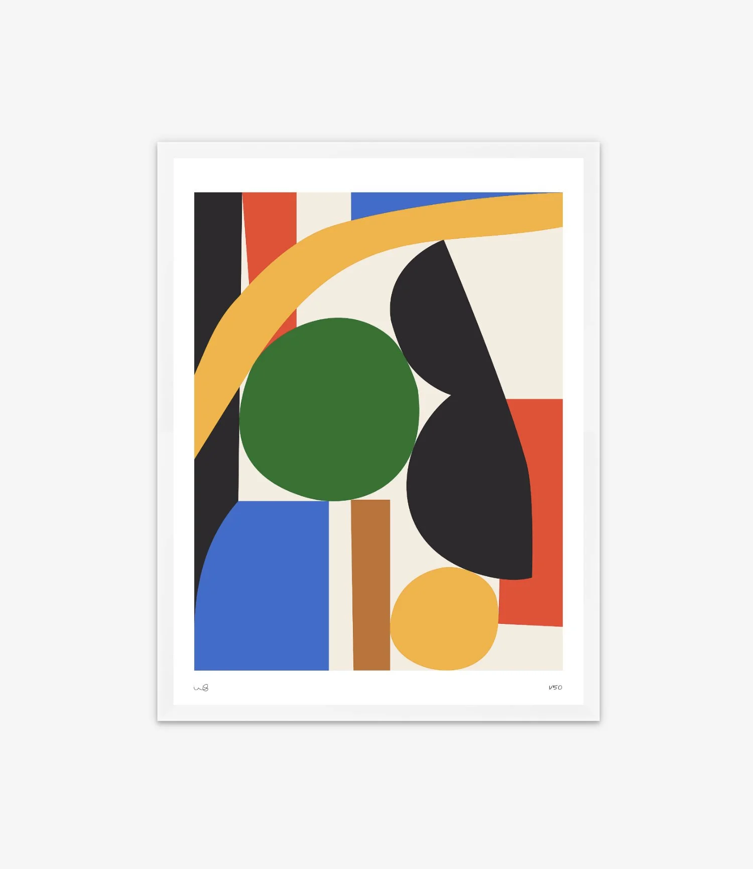 colorful abstract art print Touched II — House of May - Contemporary ...