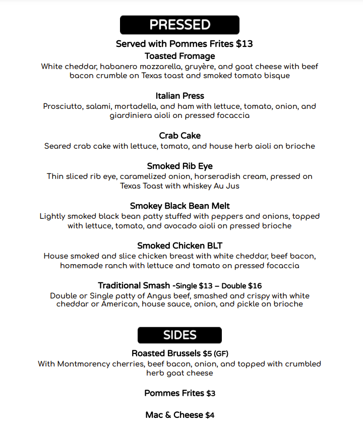 Food — The Saturn Lounge