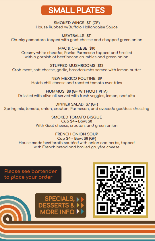 Food — The Saturn Lounge