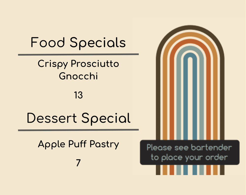 Specials — The Saturn Lounge