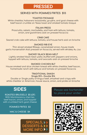 Food — The Saturn Lounge