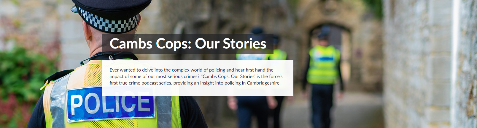 Case study | Cambridge Constabulary — Sookio