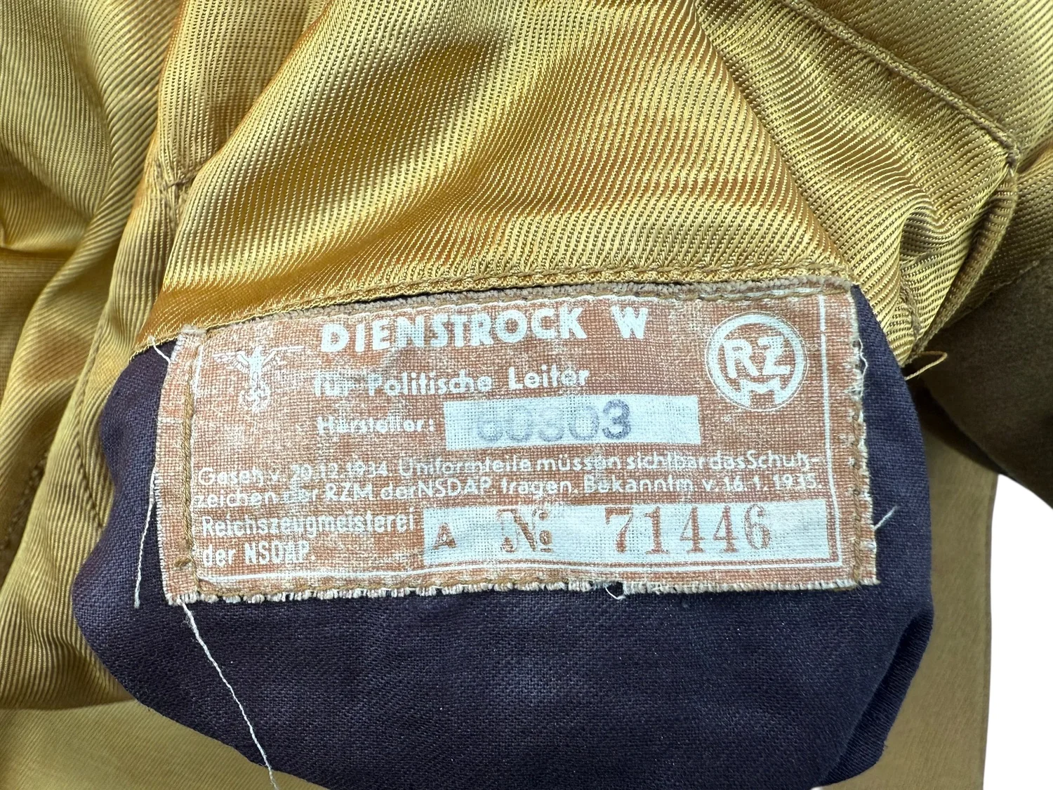 WW2 German NSKK Uniform Hugo Boss — The Daring One's: Military Antiques ...