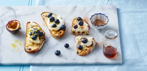 Breakfast bruschetta — Eureka Blueberries