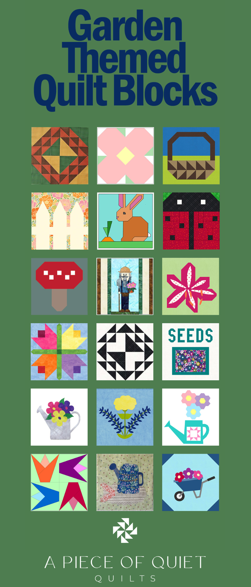 Free Modern Quilt Block Pattern – Garden Fences — A Piece of Quiet Quilts