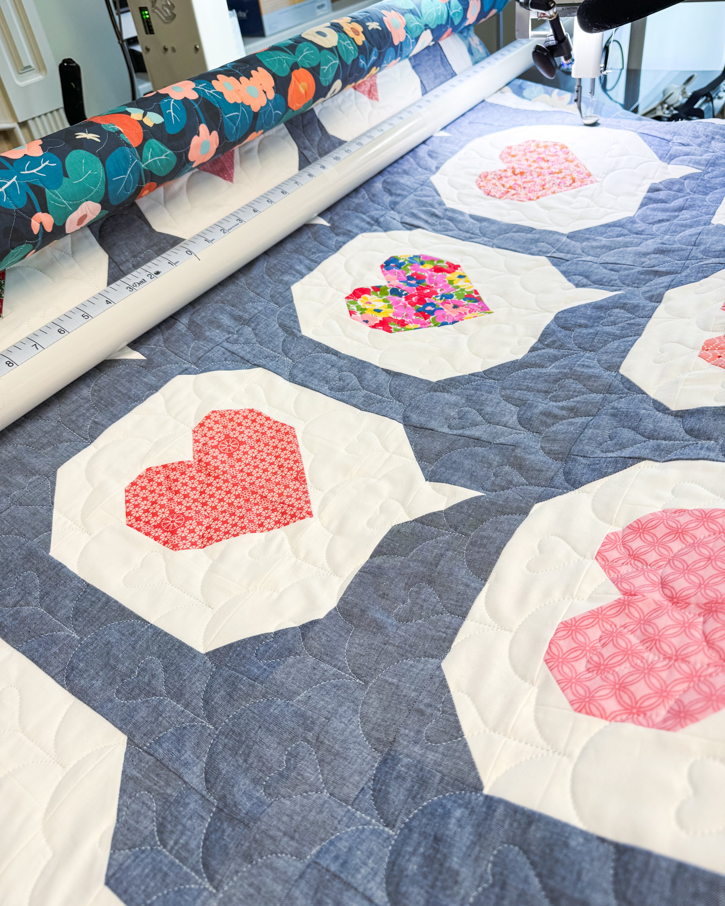 February Pantograph of the Month – Heart Quilting Patterns — A Piece of ...