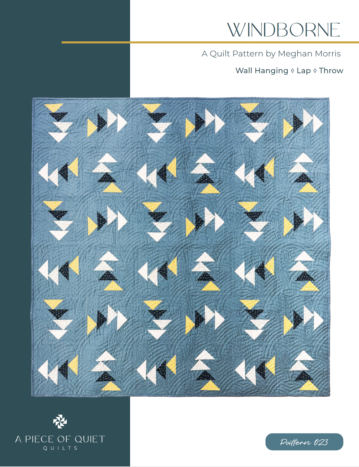Free Windborne Quilt Pattern | Modern Flying Geese Quilt —A Piece of ...