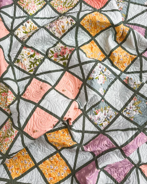 Harlequin Bloom Quilt Pattern – Precut Friendly, Modern Design for ...