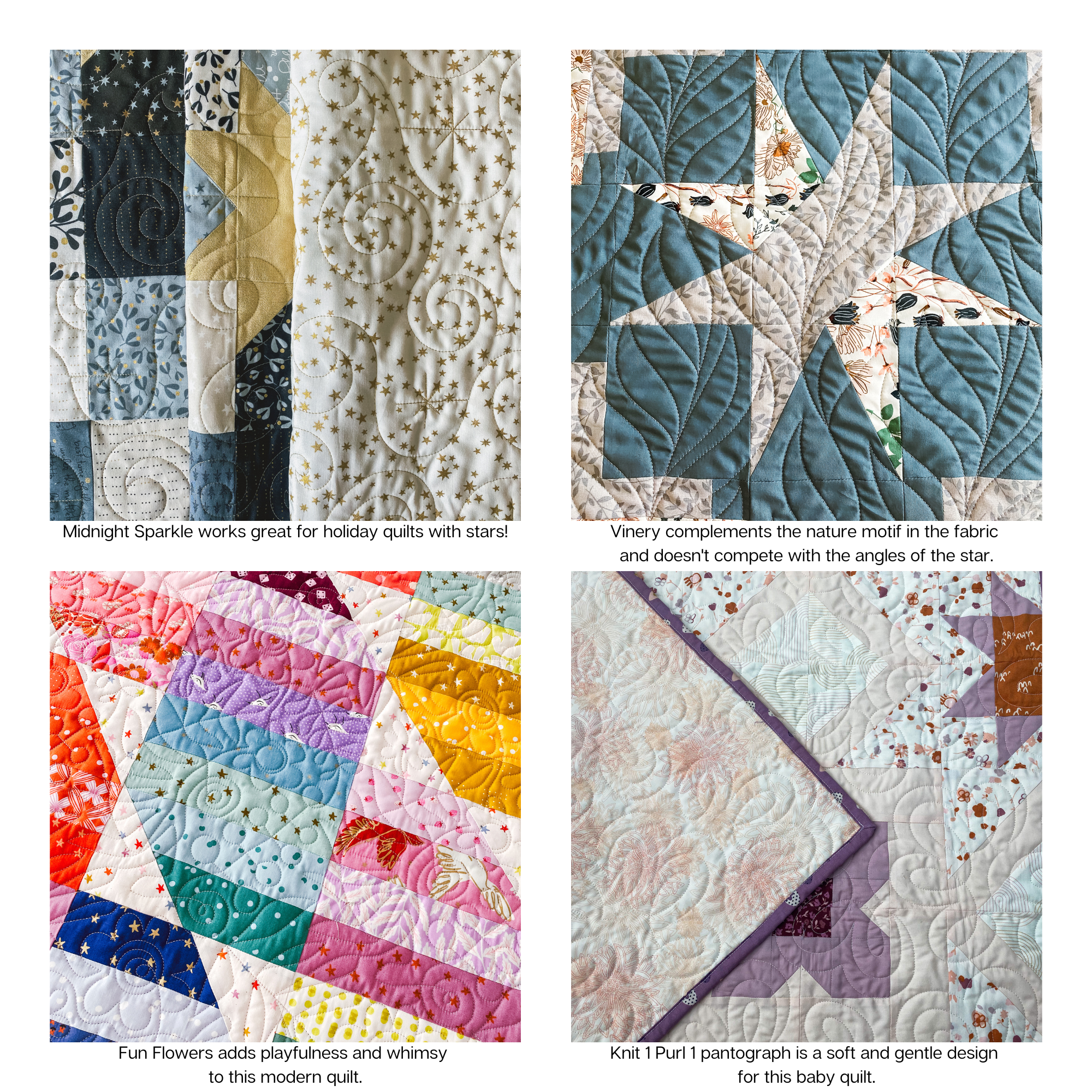 How to Choose the Right Pantograph for Your Quilt — A Piece of Quiet Quilts