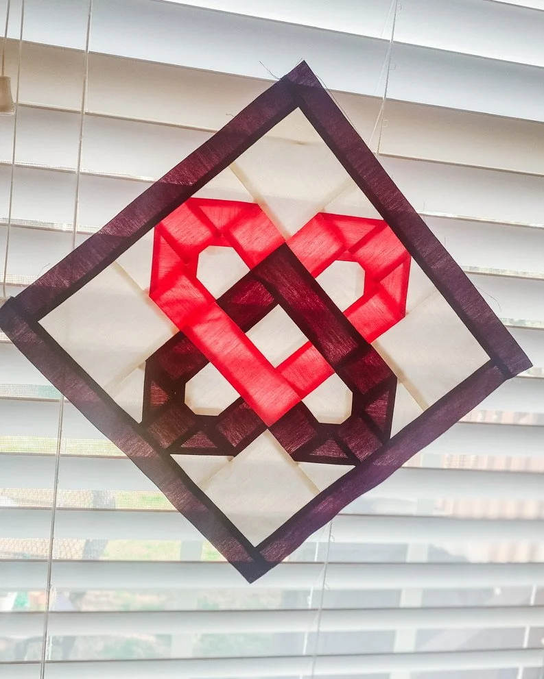 Celtic Hearts Quilt Block – PDF Pattern for Quilters — A Piece of Quiet ...