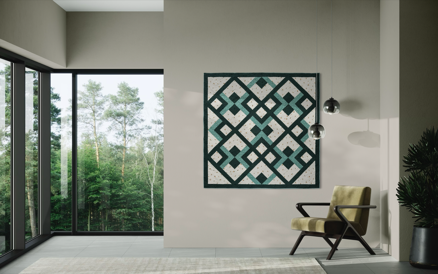 Oasis Tiles Quilt Pattern | Modern, Beginner-Friendly Design in 3 Sizes ...