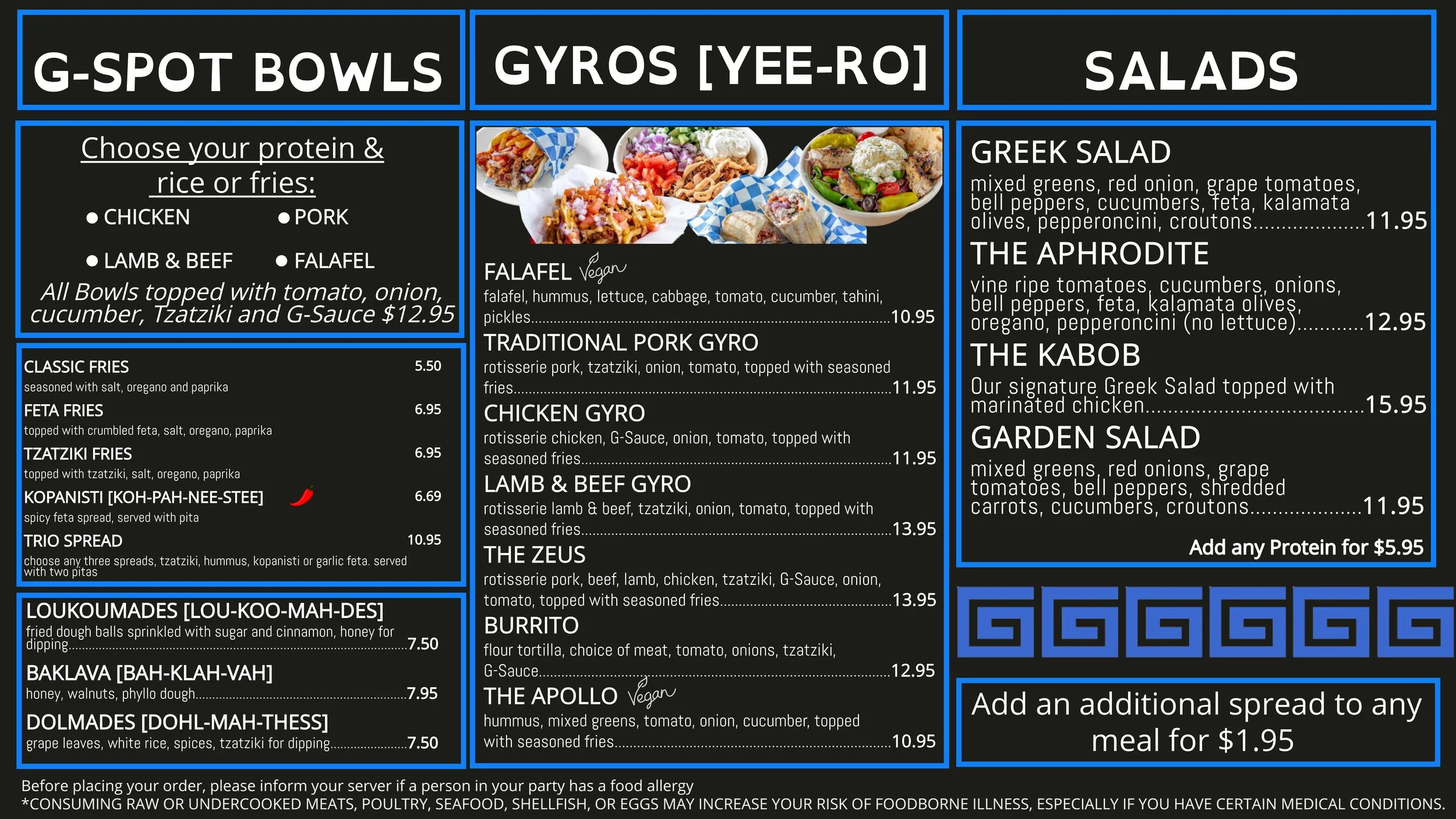 Menu — The Gyro Spot