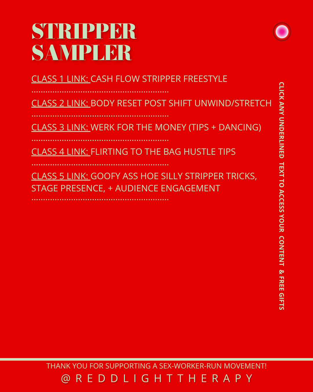 STRIPPER SAMPLER BUNDLE — Redd Light Therapy