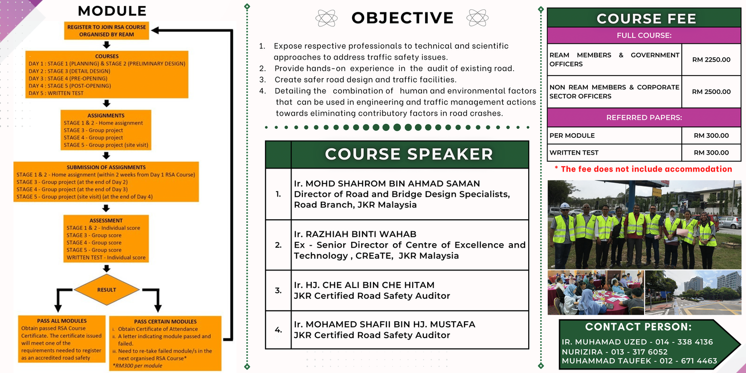 Road Safety Auditor (RSA) Course — Road Engineering Association of ...