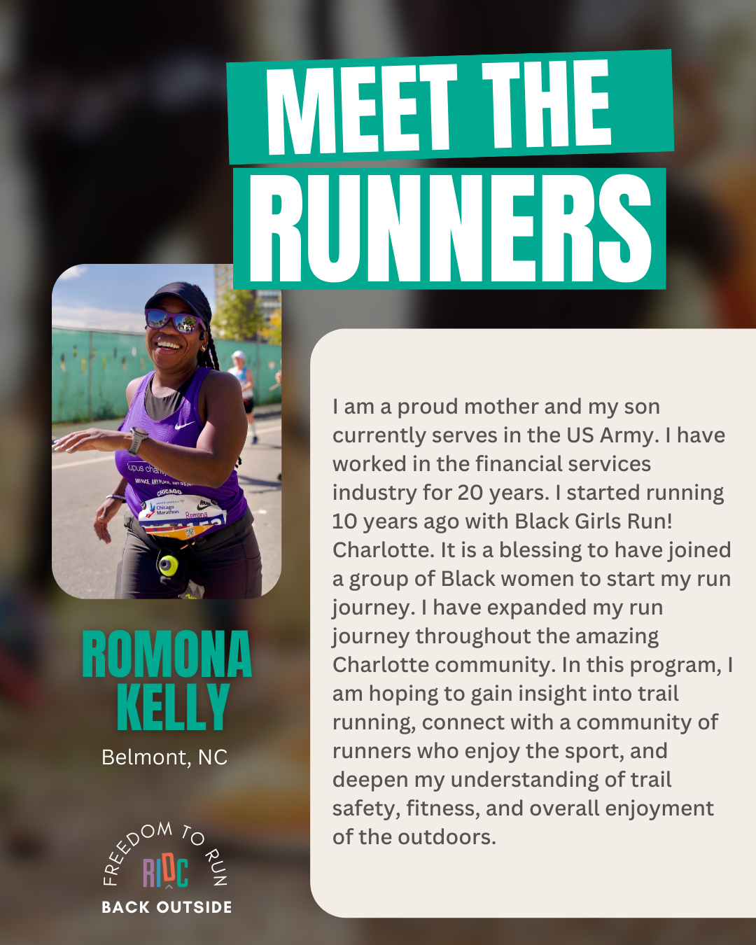 Meet the Runners: RIDC Freedom to Run: Back Outside – Building a New ...