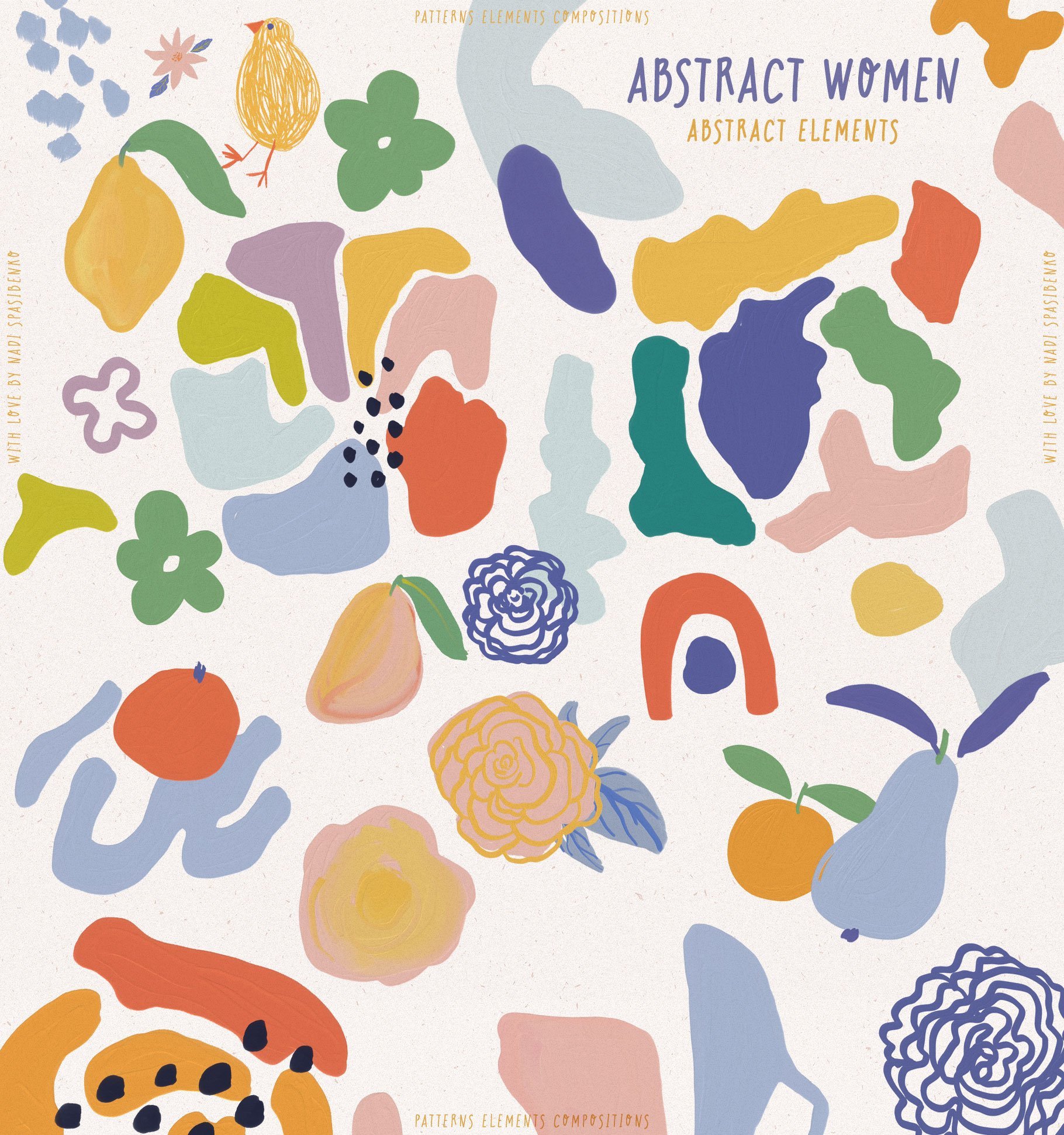 "Women & Abstract" Illustrations Pack — Artcoast Studio